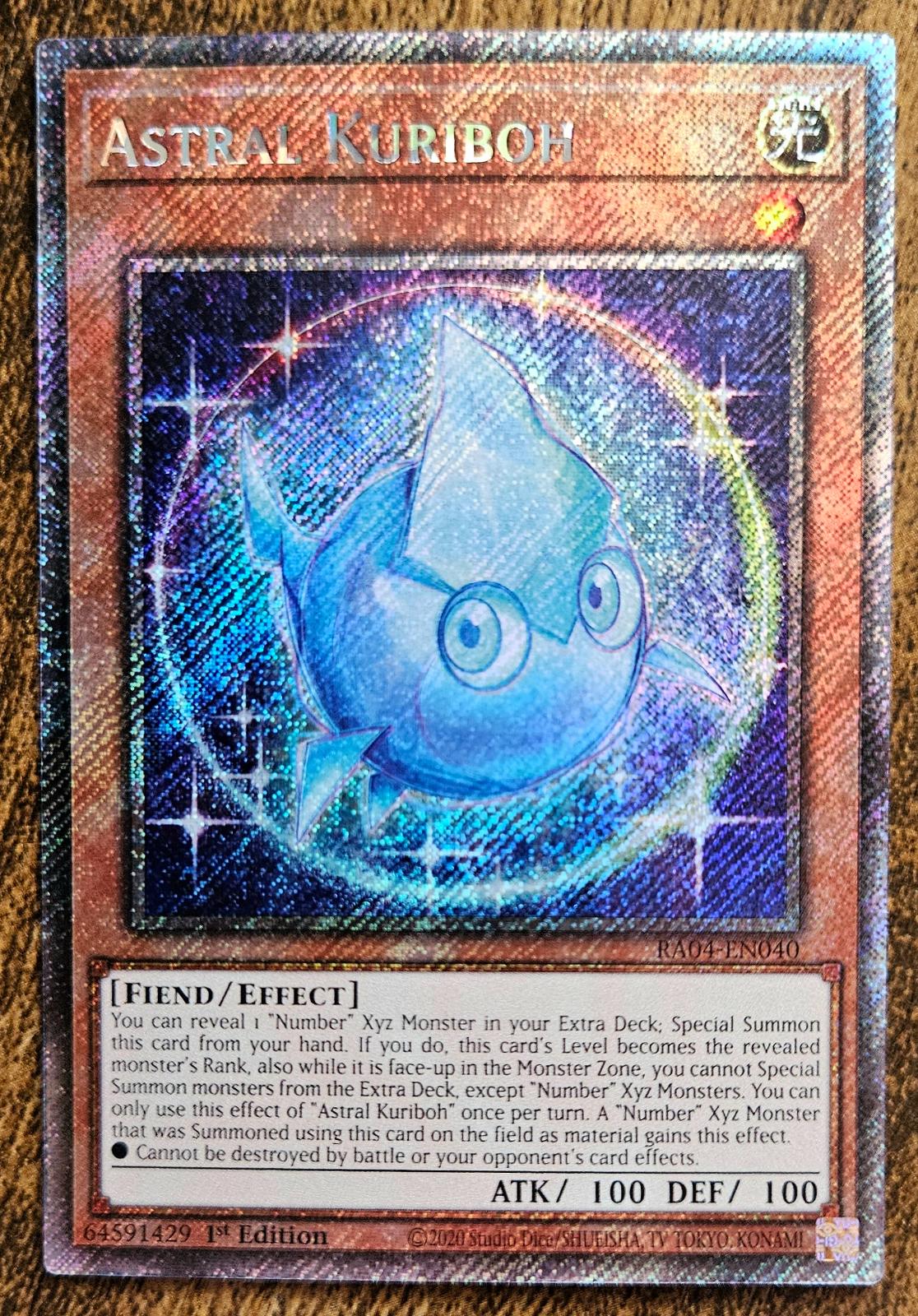 Astral Kuriboh [Platinum Secret Rare] RA04-EN040 Prices | YuGiOh ...