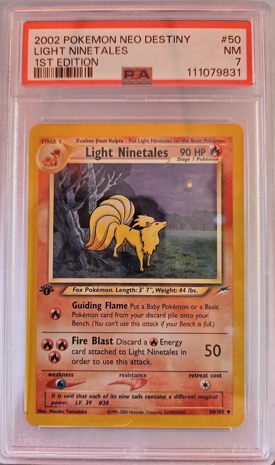 Light Ninetales [1st Edition] | Graded 7 | Pokemon Neo Destiny