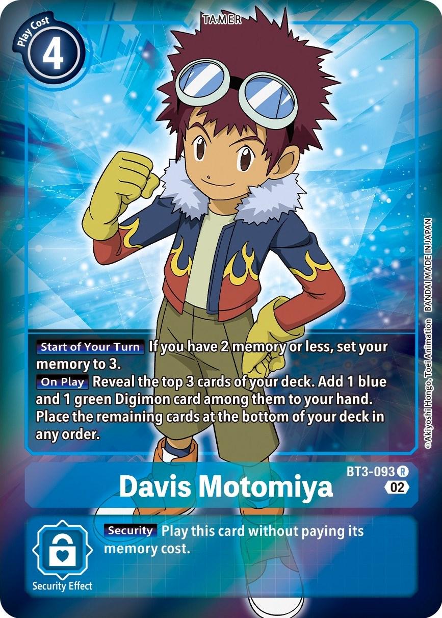 Davis Motomiya [Alternate Art Foil] #BT3-093 Prices | Digimon Starter ...