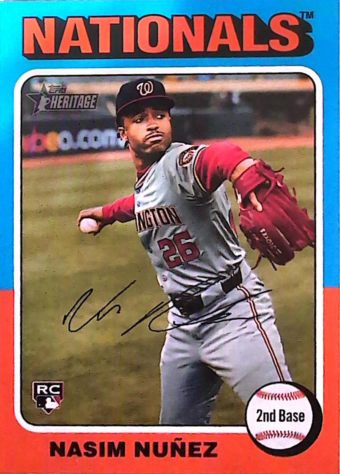 Nasim Nunez #687 Prices [Rookie] | 2024 Topps Heritage | Baseball Cards