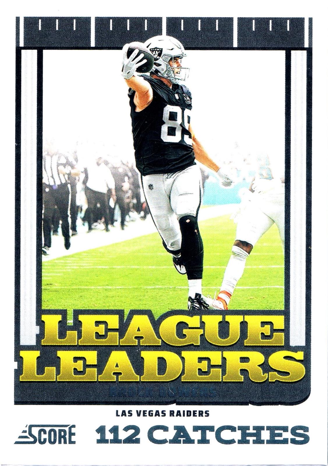 Brock Bowers #12 Prices | 2025 Panini Score League Leaders | Football Cards