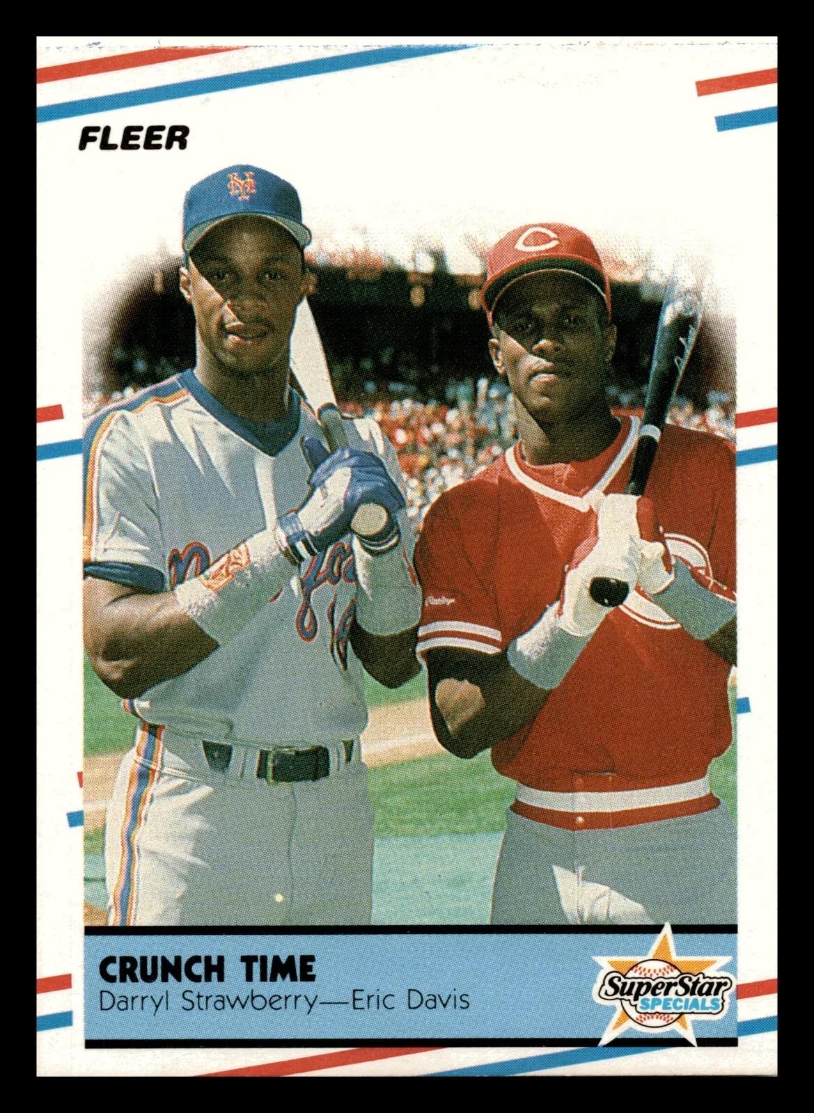 Crunch Time (Darryl Strawberry / Eric Davis #637 Prices | 1988 Fleer ...