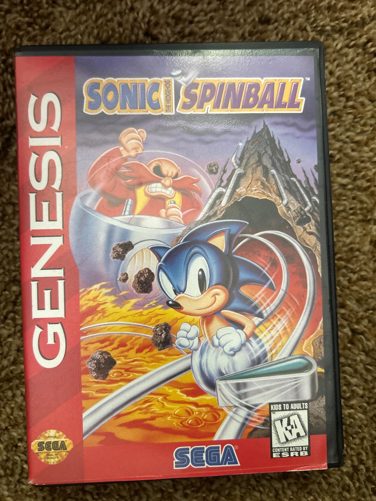 Sonic Spinball | Box and Manual only | Sega Genesis