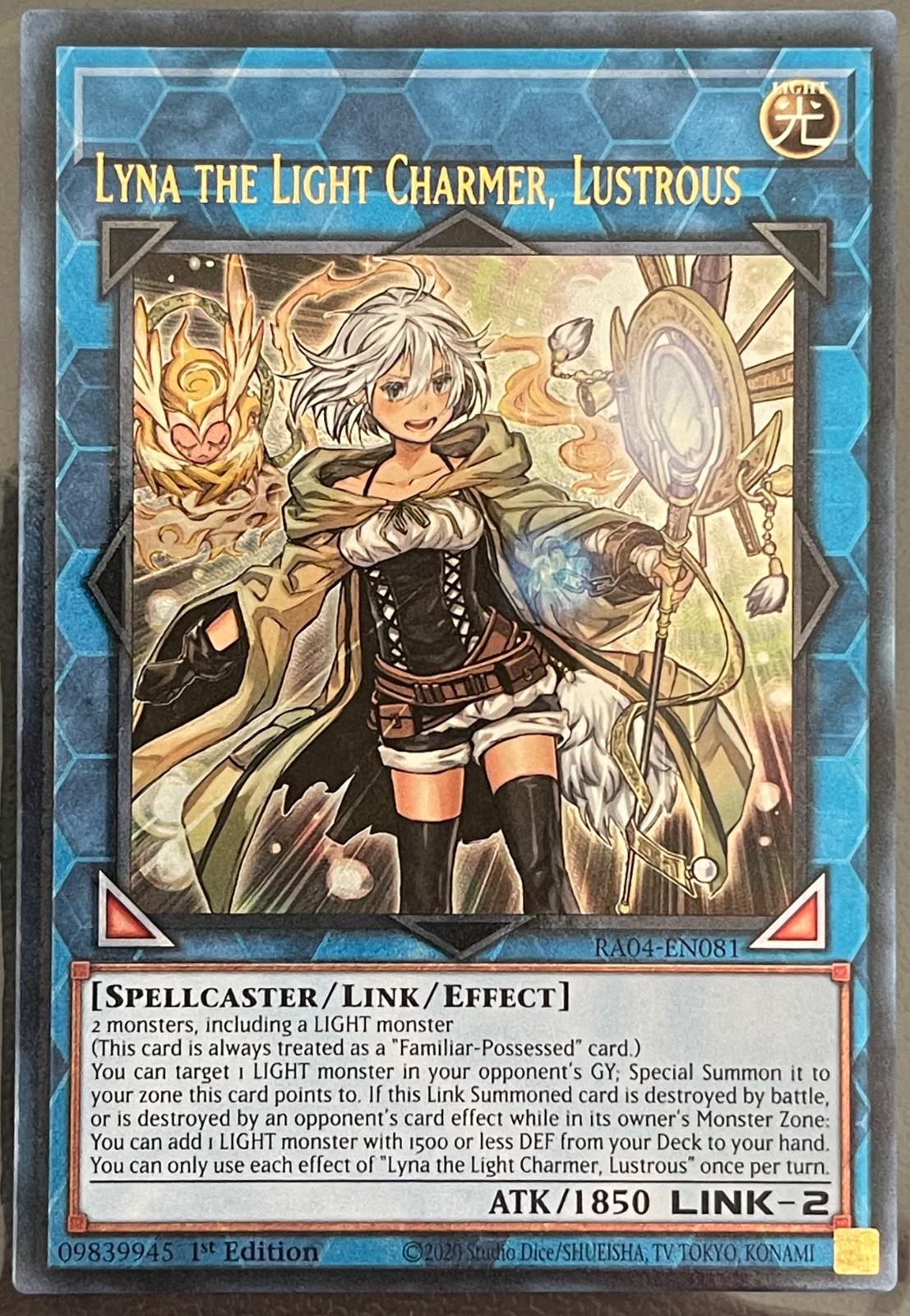 Lyna The Light Charmer, Lustrous [Ultra Rare Misprint] RA04-EN081 Prices | YuGiOh Quarter ...