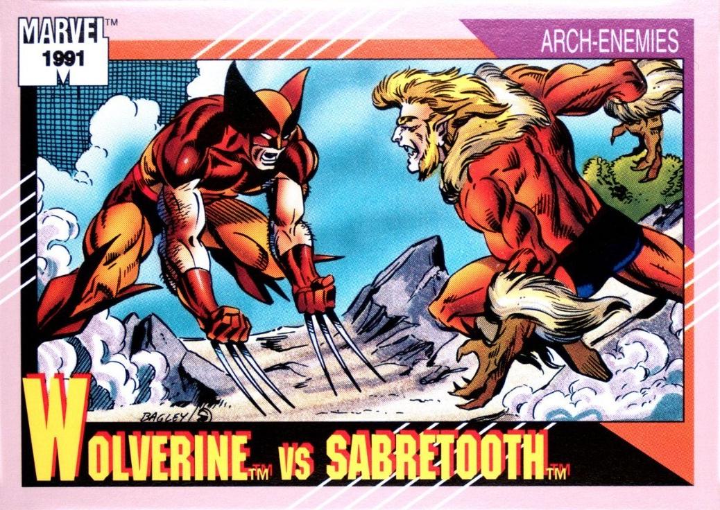Wolverine vs. Sabretooth #93 Prices | Marvel 1991 Universe | Marvel Cards