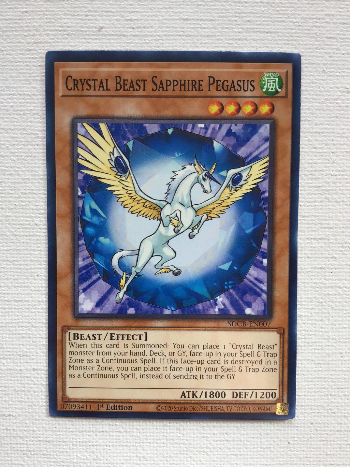 Crystal Beast Sapphire Pegasus | Ungraded | YuGiOh Structure Deck ...