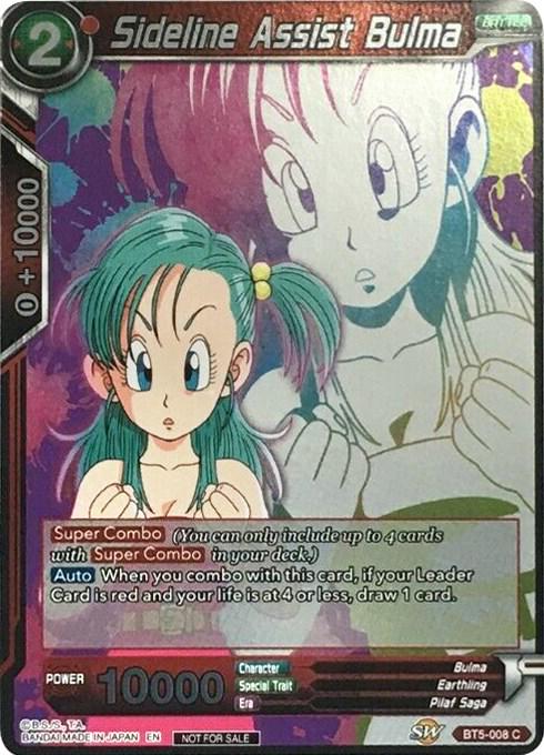 Sideline Assist Bulma BT5-008 Prices | Dragon Ball Fusion World Promos ...