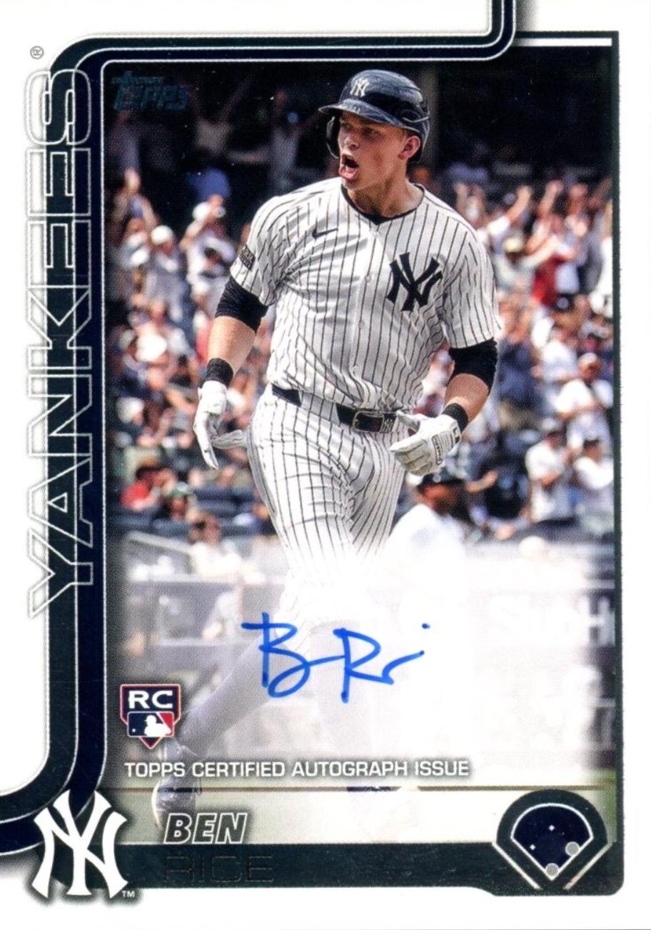 Ben Rice [Flagship Real One Autograph] #337 Prices [Rookie] | 2025 ...