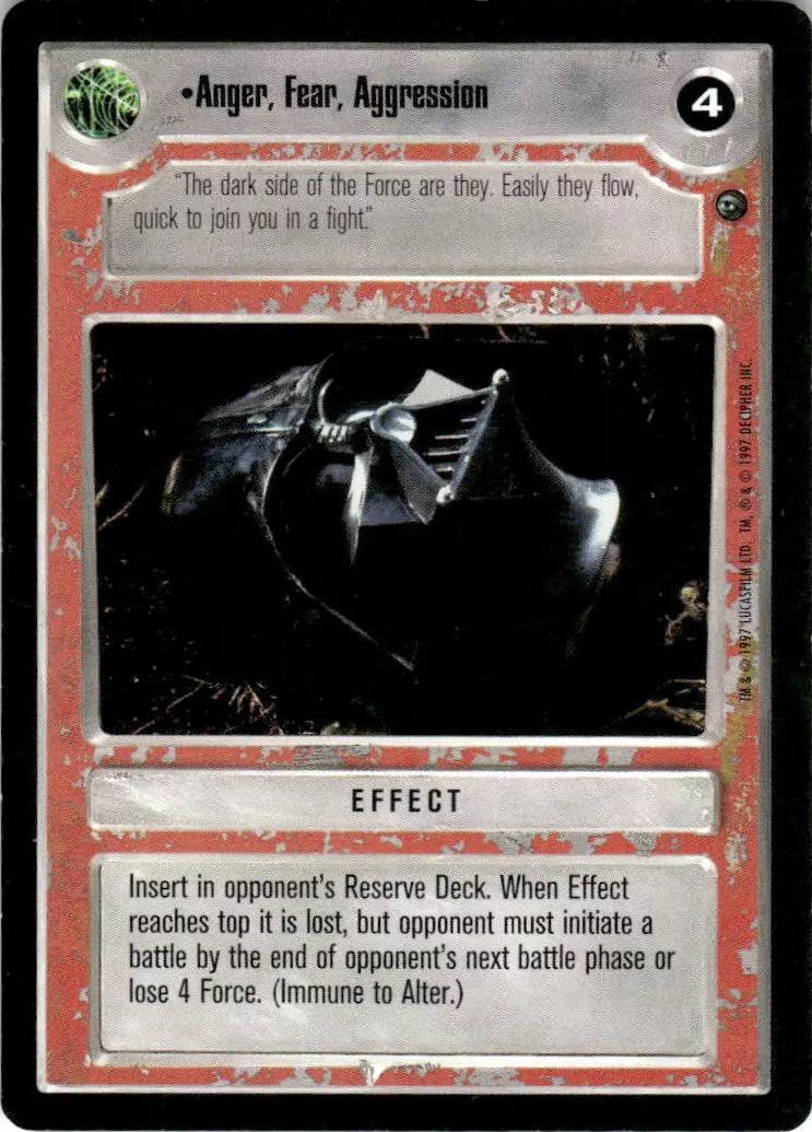Anger, Fear, Aggression Prices | Star Wars CCG Dagobah Limited | Star ...