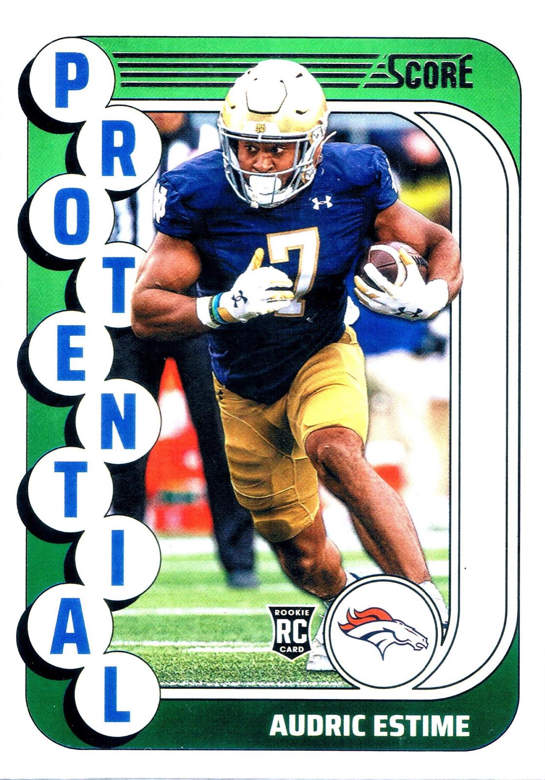 Audric Estime #6 Prices [Rookie] | 2024 Panini Score Protential ...