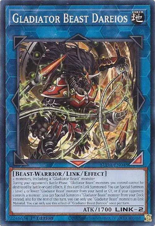 Gladiator Beast Dareios SUDA-EN048 Prices | YuGiOh Supreme Darkness | YuGiOh Cards