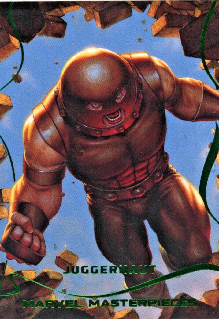 Juggernaut [Green Foil] #67 Prices | Marvel 2022 Masterpieces | Marvel ...