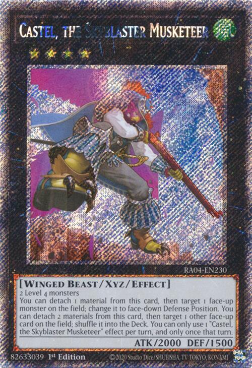 Castel, the Skyblaster Musketeer [Quarter Century Secret Rare] RA04 ...
