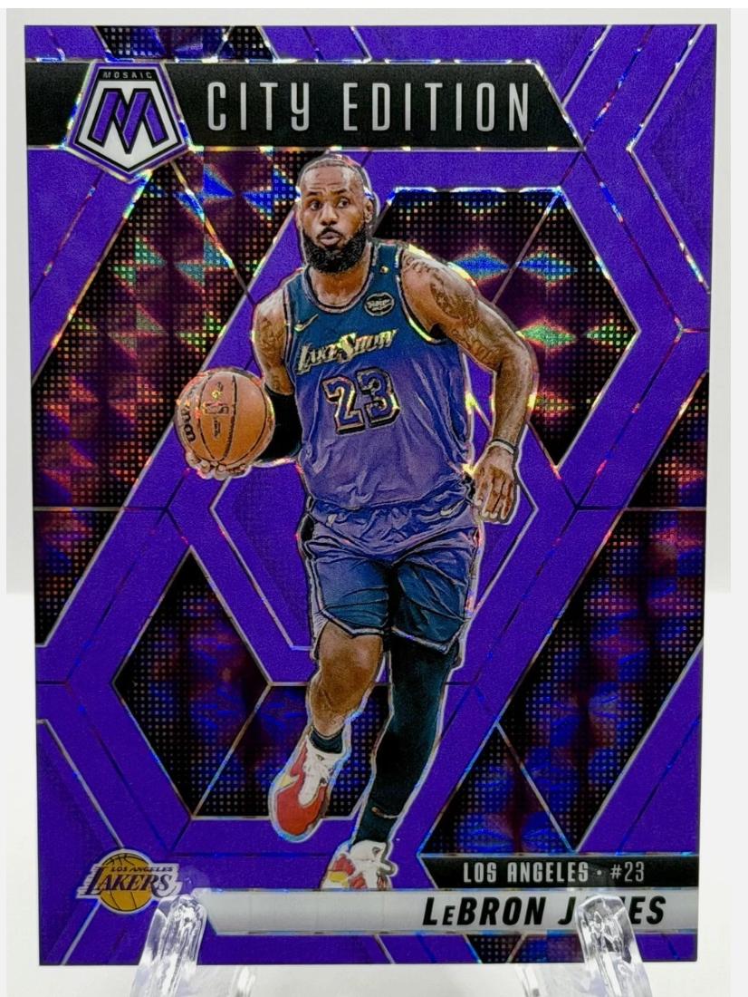 LeBron James [Purple Fluorescent] #286 Prices | 2024 Panini Mosaic ...