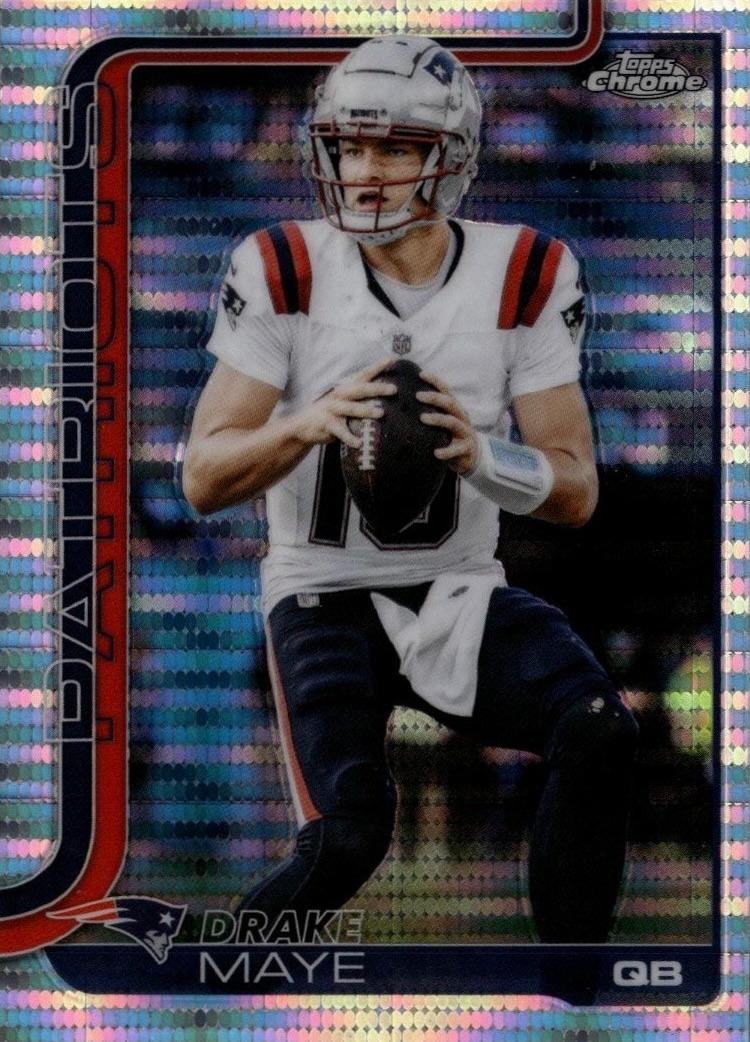 Drake Maye [Pulsar Refractor] #207 Prices | 2025 Topps Chrome ...