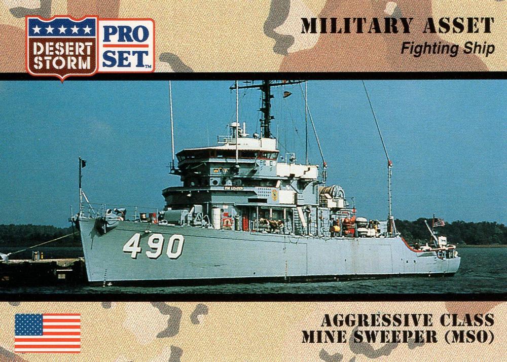 Aggressive Class Mine Sweeper (MSO) #188 Prices | 1991 Pro Set Desert ...