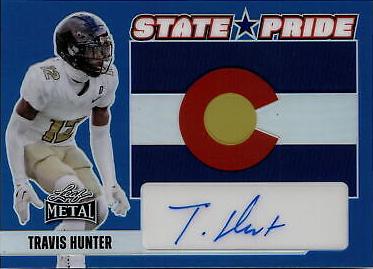 Travis Hunter [Blue Prismatic] #SP-TH1 Prices | 2024 Leaf Metal State ...