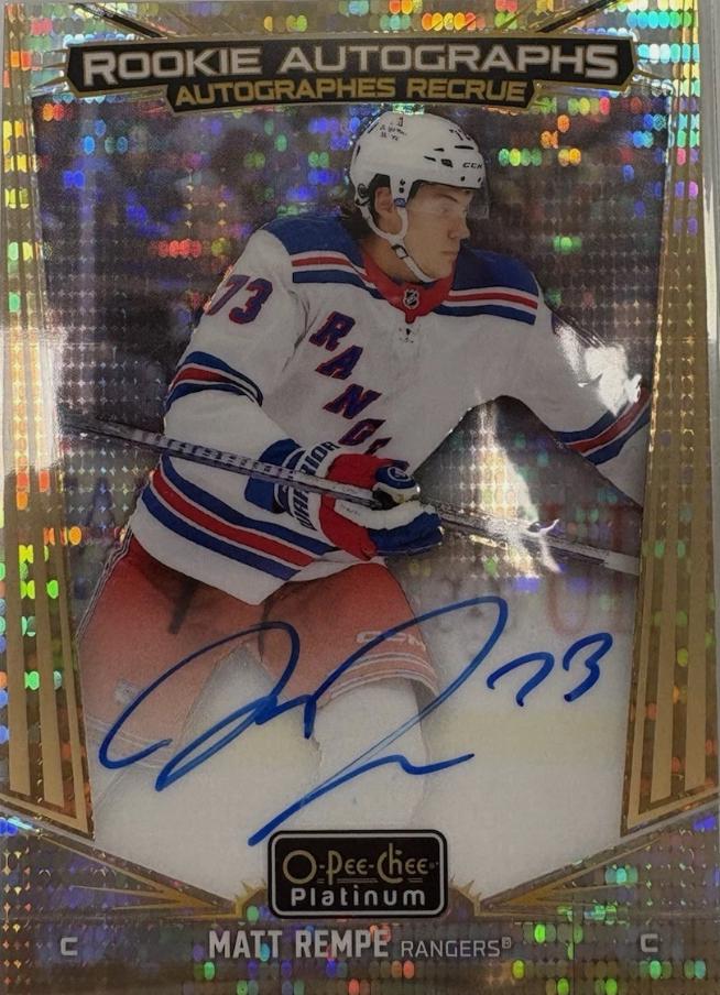 Matt Rempe [Seismic Gold] #R-RE Prices | 2024 O-Pee-Chee Platinum ...