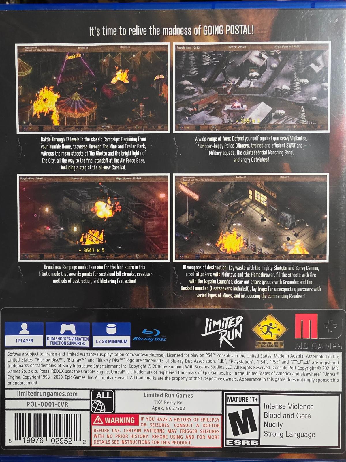 Postal Redux [RWS Signed Edition] Prices Playstation 4 | Compare Loose ...