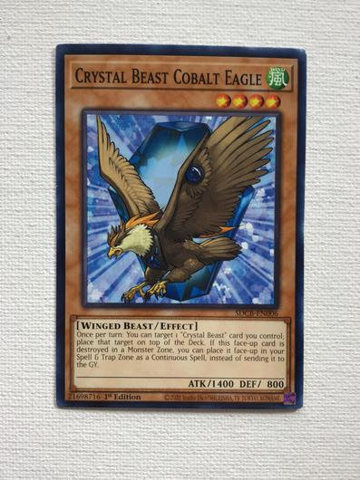 Crystal Beast Cobalt Eagle | Ungraded | YuGiOh Structure Deck: Legend ...