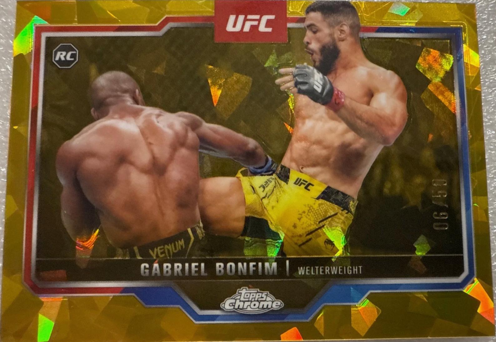 Gabriel Bonfim [Gold Sapphire] #26 Prices | 2025 Topps Chrome UFC | UFC ...