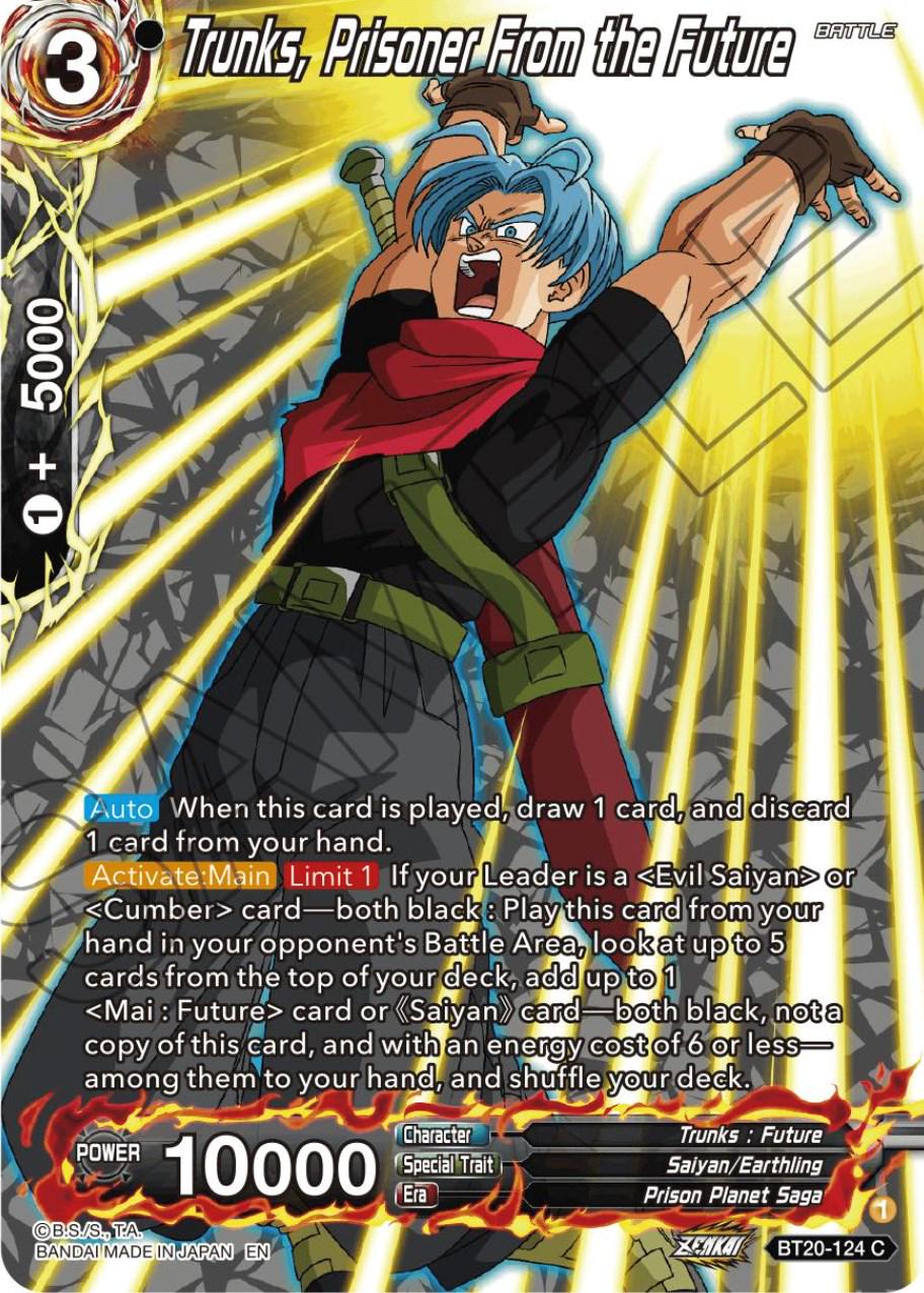 Trunks, Prisoner From the Future [Silver Foil] BT20-124 Prices | Dragon ...