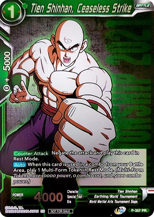 Tien Shinhan, Ceaseless Strike P-357 Prices | Dragon Ball Fusion World ...