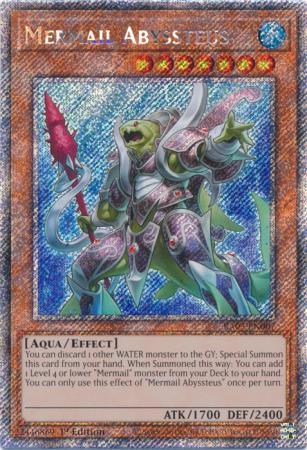 Mermail Abyssteus [Platinum Secret Rare] RA03-EN007 Prices | YuGiOh ...