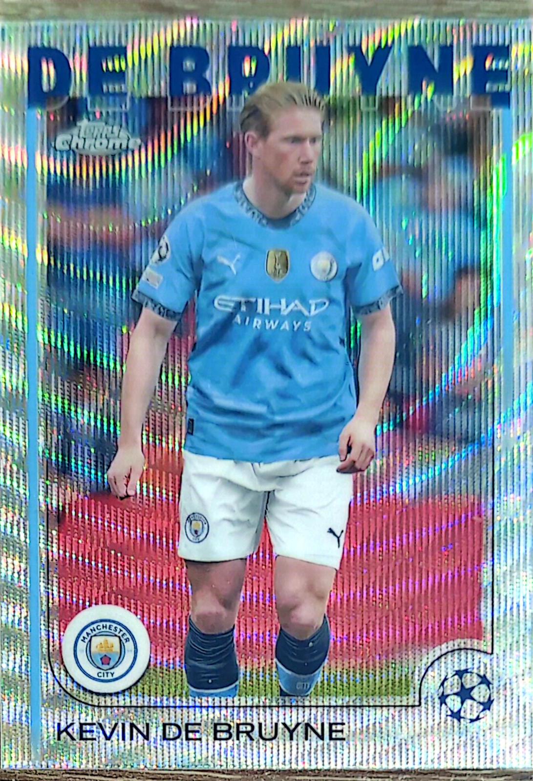 Kevin De Bruyne [Wave Refractor] #17 Prices | 2024 Topps Chrome UEFA ...