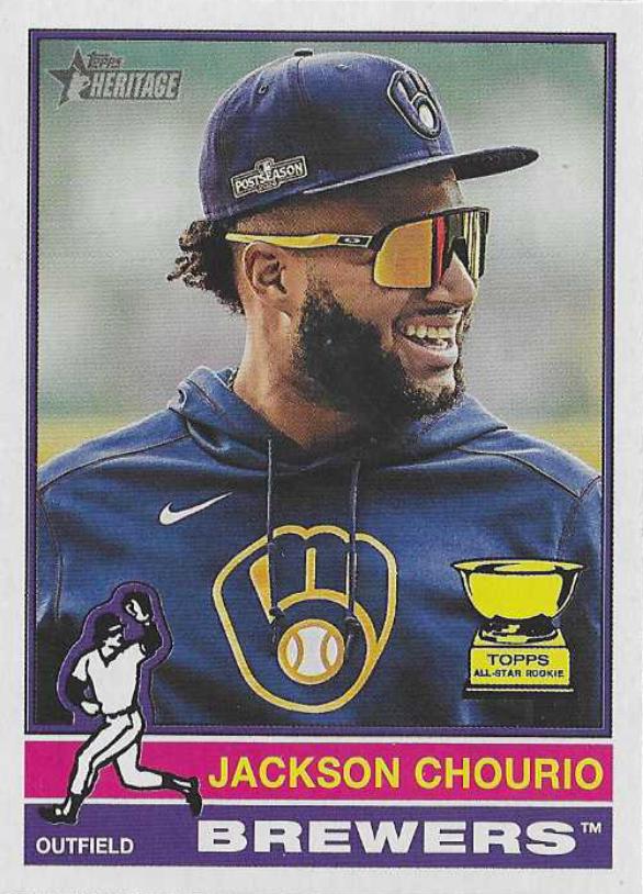 Jackson Chourio [Image Variation] #106 Prices | 2025 Topps Heritage ...
