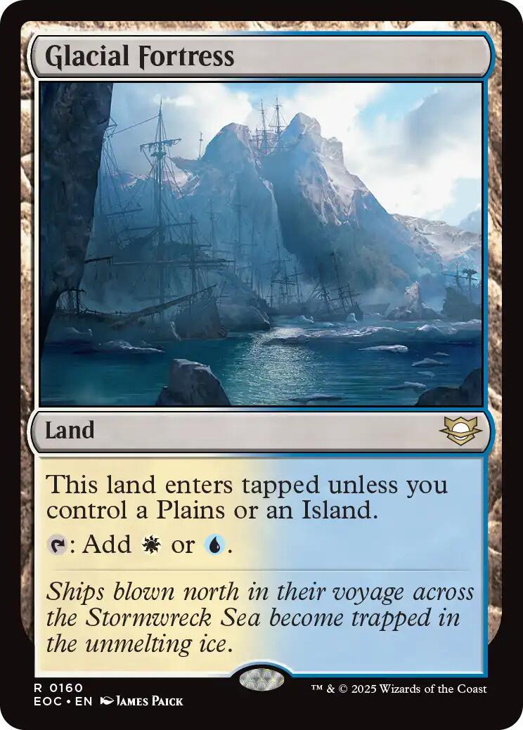 Glacial Fortress #160 Prices | Magic Edge of Eternities Commander ...