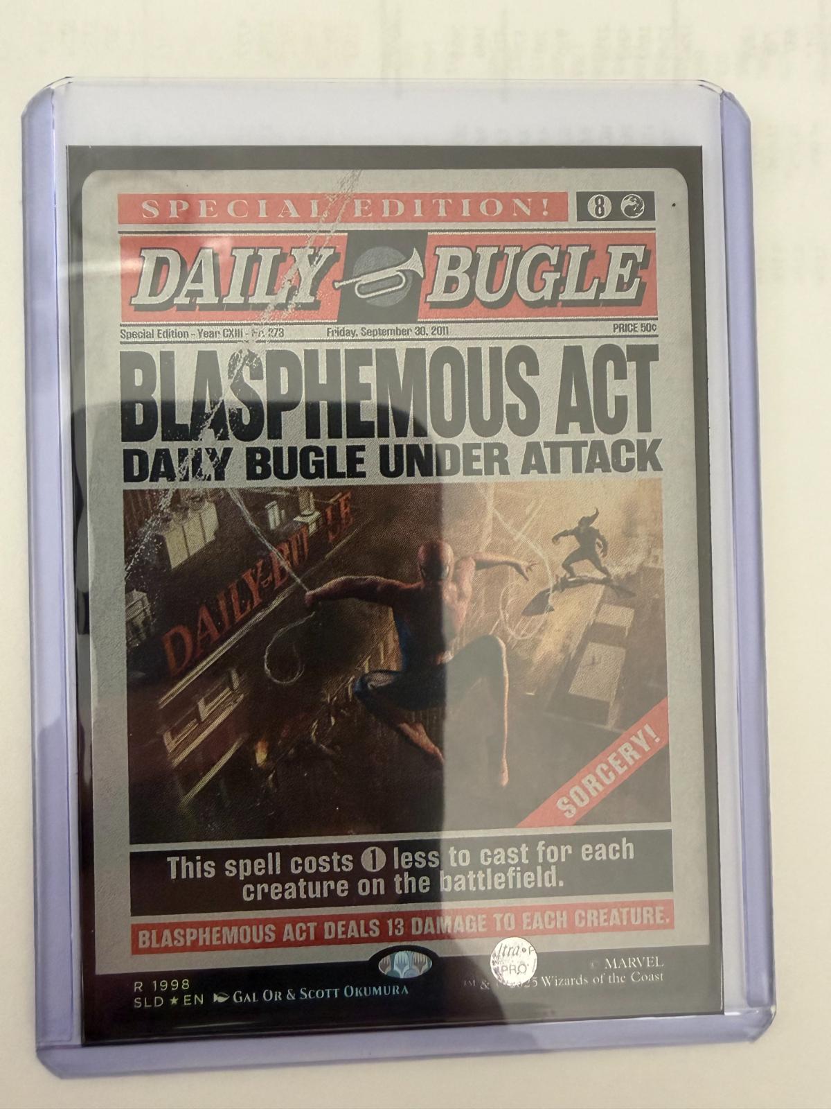 Daily Bugle Blasphemous Act #1998 Prices | Magic Secret Lair Drop ...
