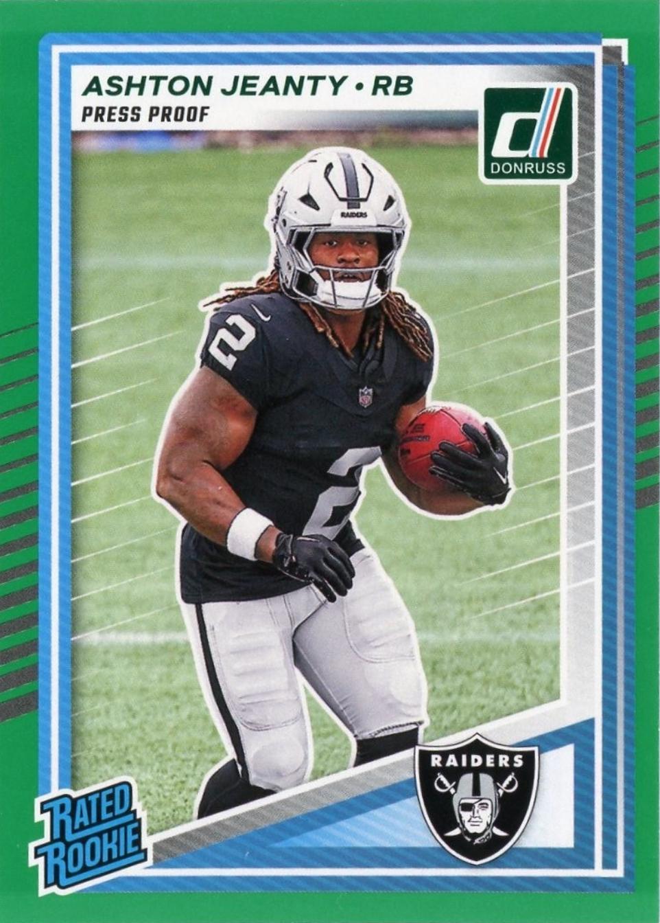 Ashton Jeanty [Press Proof Green] #305 Prices | 2025 Panini Donruss ...