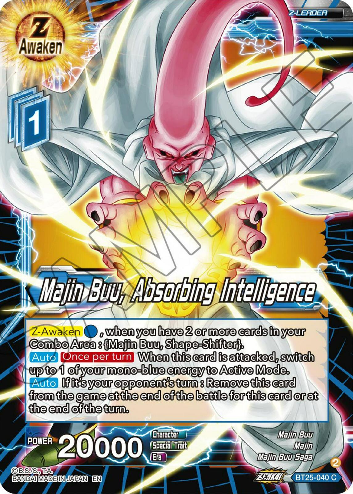 Majin Buu, Absorbing Intelligence BT25-040 Prices | Dragon Ball Super ...