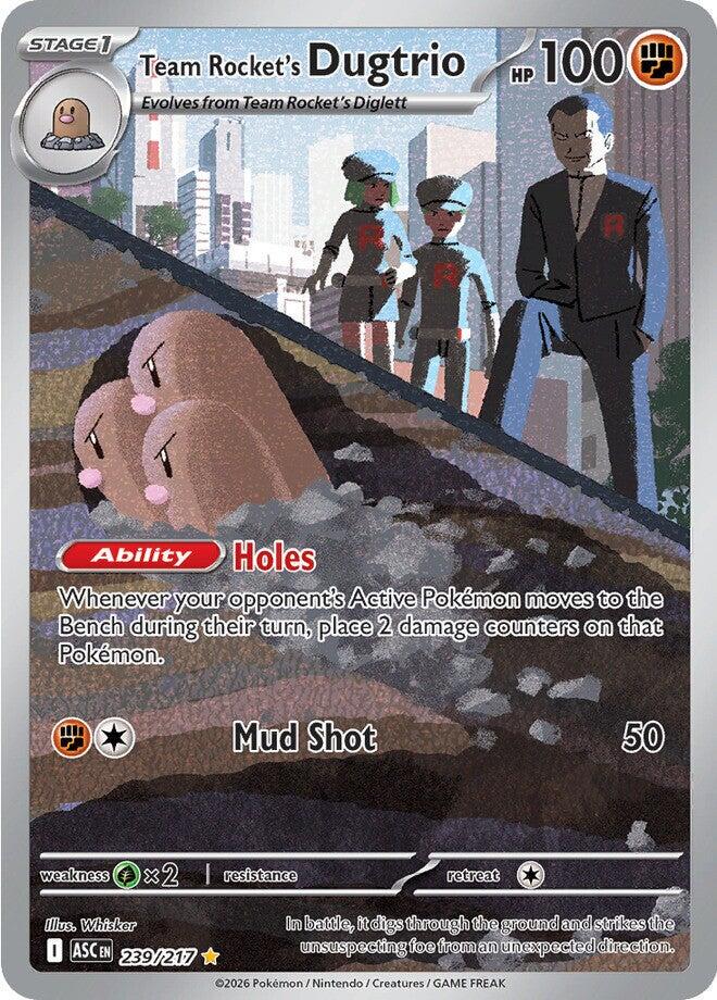 Team Rocket's Dugtrio #239 Prices | Pokemon Ascended Heroes | Pokemon Cards