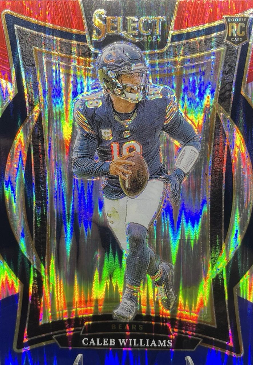 Caleb Williams [Red Blue Prizm Shock] #25 Prices [Rookie] | 2024 Panini ...
