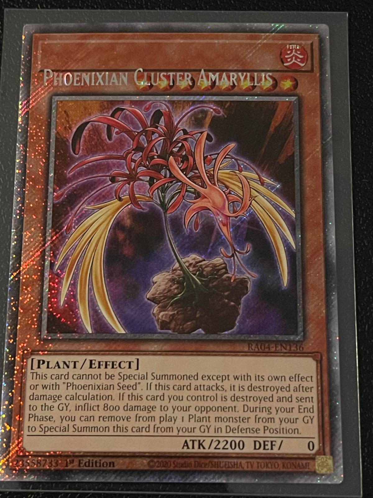 Phoenixian Cluster Amaryllis [Misprint] RA04-EN136 Prices | YuGiOh ...
