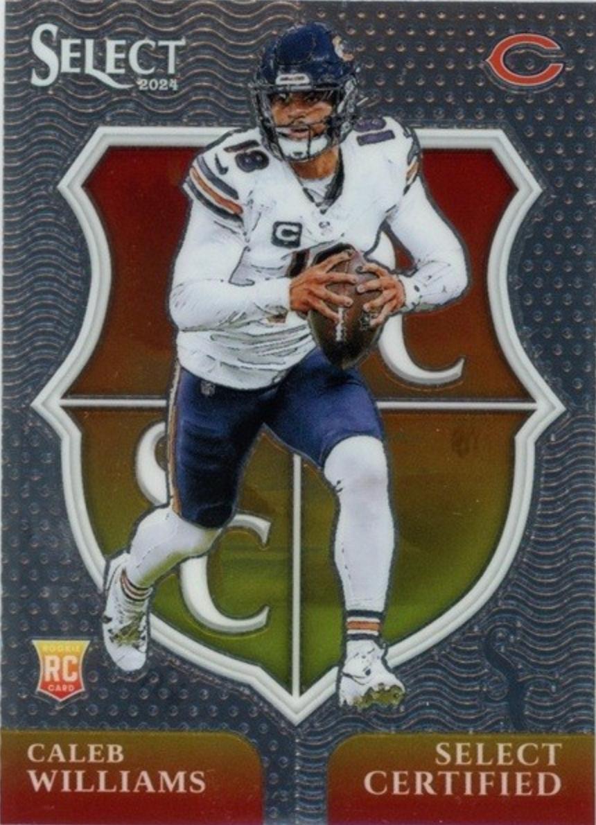 Caleb Williams #1 Prices [Rookie] | 2024 Panini Select Certified Rookie ...