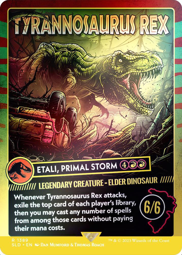 Tyrannosaurus Rex [Rainbow Foil] #1389 Prices | Magic Secret Lair Drop ...