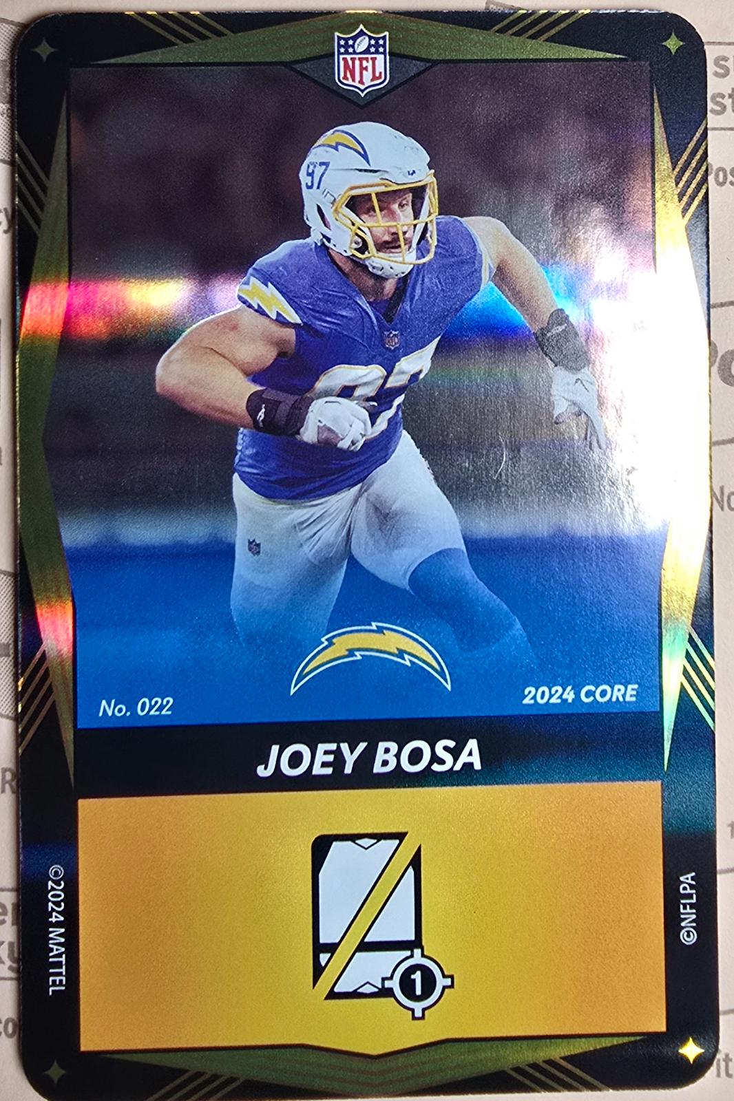 Joey Bosa [Yellow Foil] #22 Prices | 2024 UNO Elite Core Edition ...
