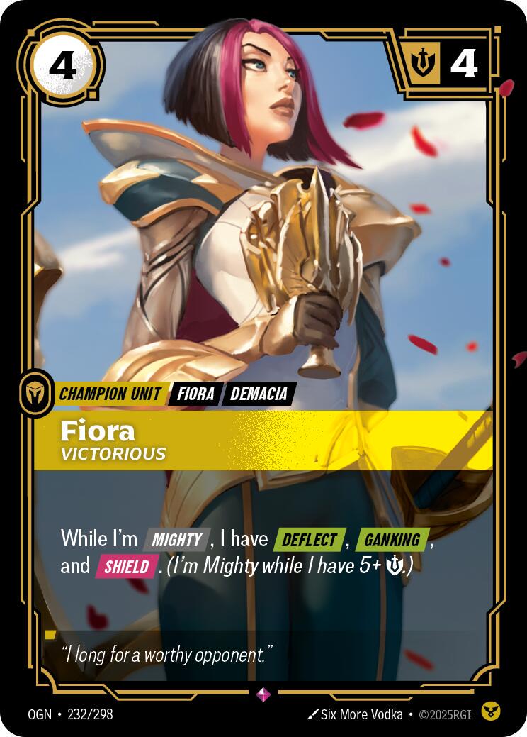 Fiora - Victorious [Foil] #232 Prices | Riftbound Origins