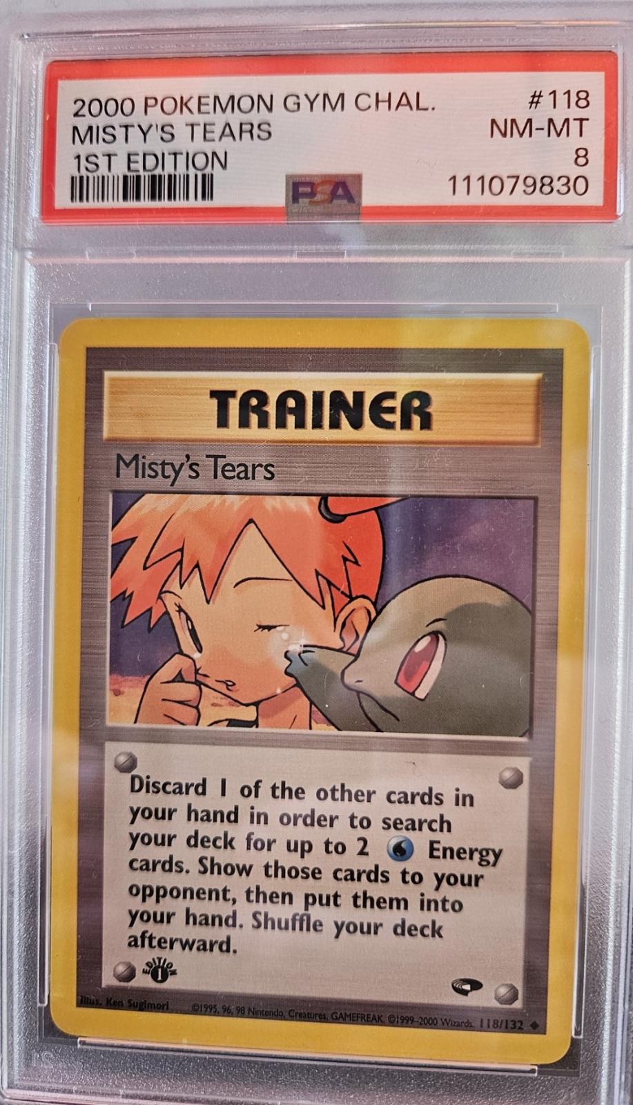 Misty's Tears [1st Edition] | Graded 8 | Pokemon Gym Challenge
