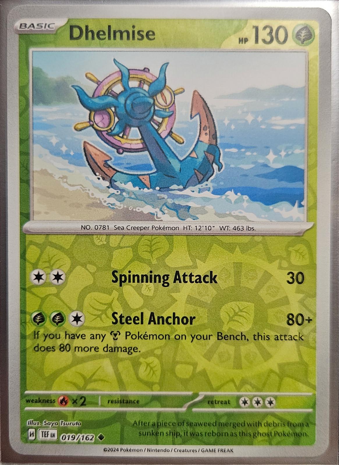 Dhelmise [Reverse Holo] #19 Prices | Pokemon Temporal Forces | Pokemon ...