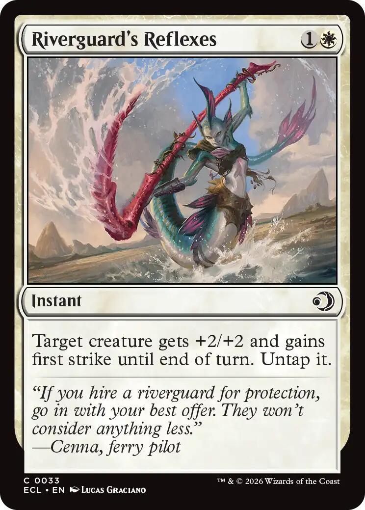 Riverguard's Reflexes #33 Prices | Magic Lorwyn Eclipsed | Magic Cards