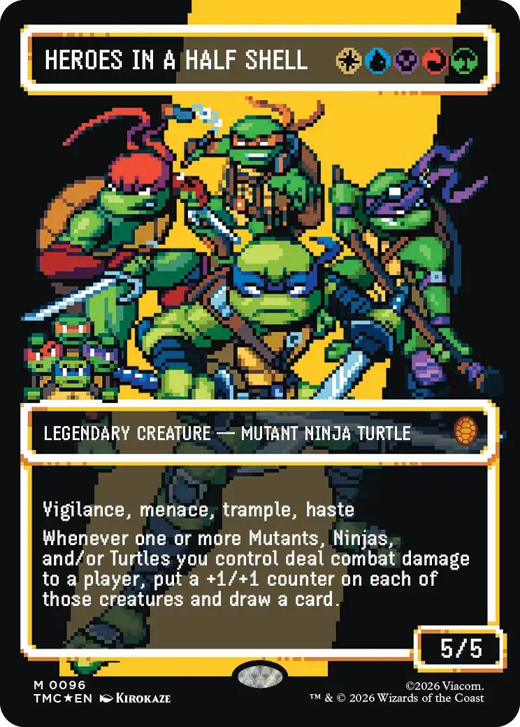 Heroes in a Half Shell [Borderless] #96 Prices | Magic Teenage Mutant ...