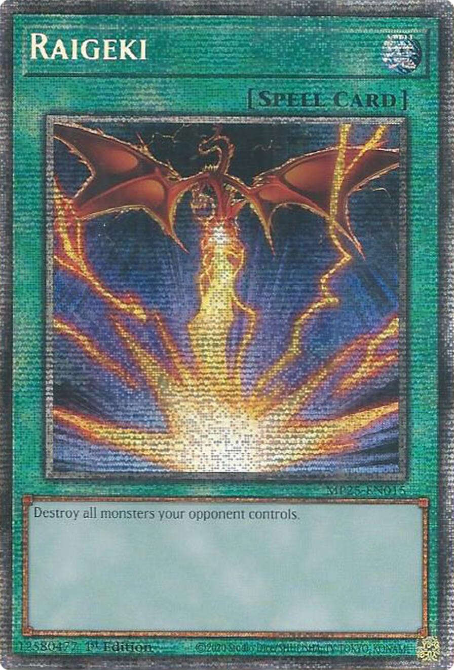 Raigeki MP25-EN015 Prices | YuGiOh 2025 Mega Pack Tin | YuGiOh Cards