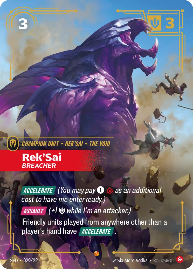 Rek'Sai - Breacher #29 Prices | Riftbound Spiritforged