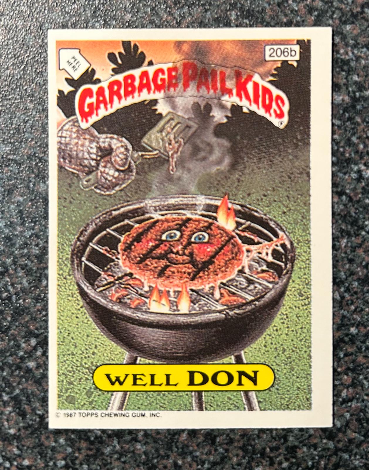 Well Don [Puzzle] #206B Prices | Garbage Pail Kids 1986 Mini | GPK Cards