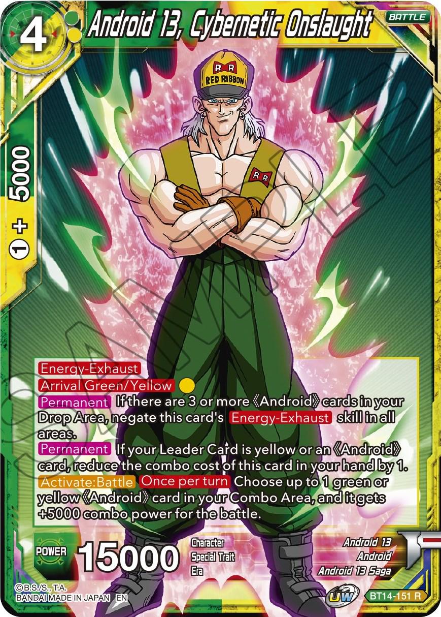 Android 13, Cybernetic Onslaught BT14-151 Prices | Dragon Ball Super ...