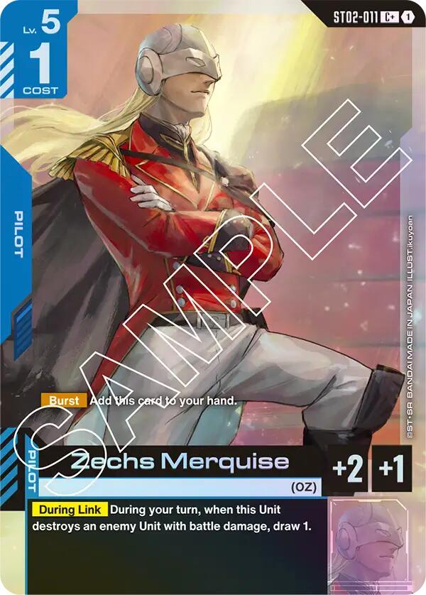 Zechs Merquise [Holo] #ST02-011 Prices | Gundam Starter Deck 02: Wings ...